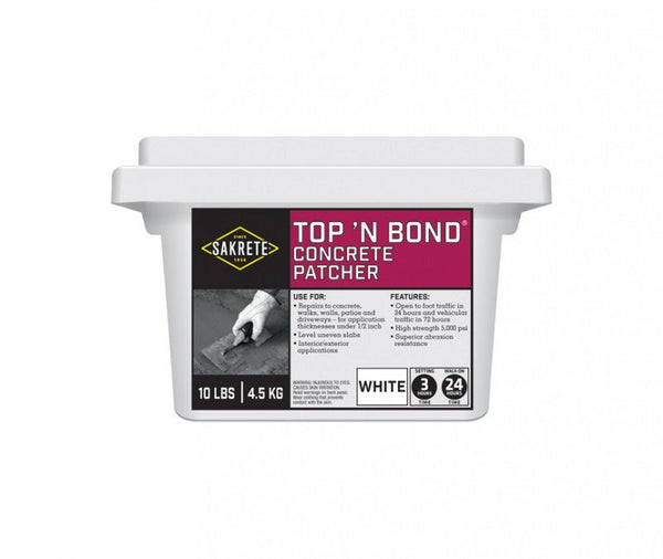 SAKRETE Top n' Bond Concrete Patcher, 10 lb – Onsite Concrete Supply